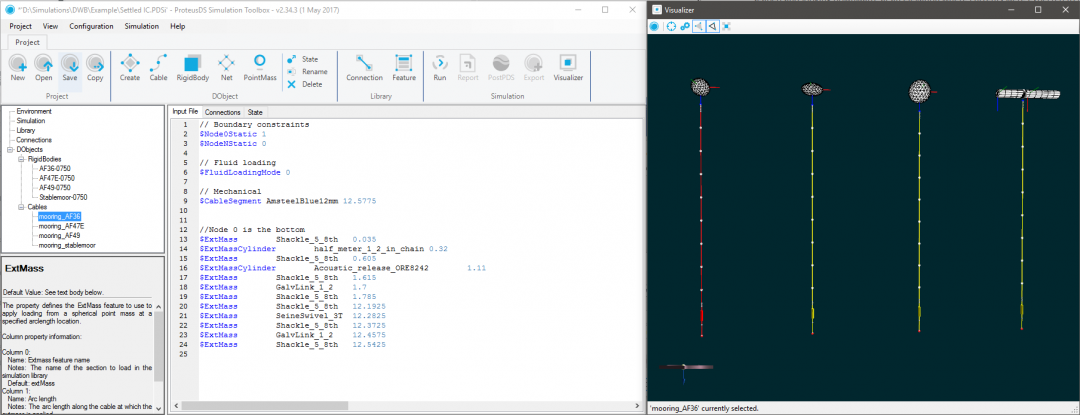 Mooring System Numerical Modeling Deepwater Buoyancy