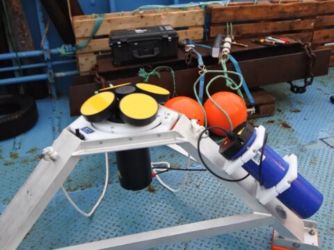 Nortek Signature ADCP and Battery in Tripod Instrument Bottom Mount ...