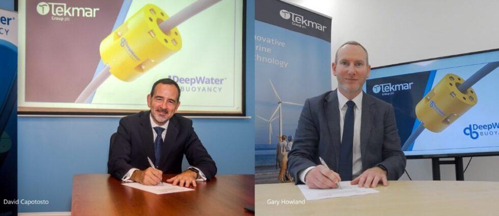 DeepWater Buoyancy & Tekmar Group Sign MOU - DeepWater Buoyancy